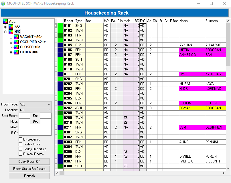 Mod Hotel Software - Otelcilik Yazılımı