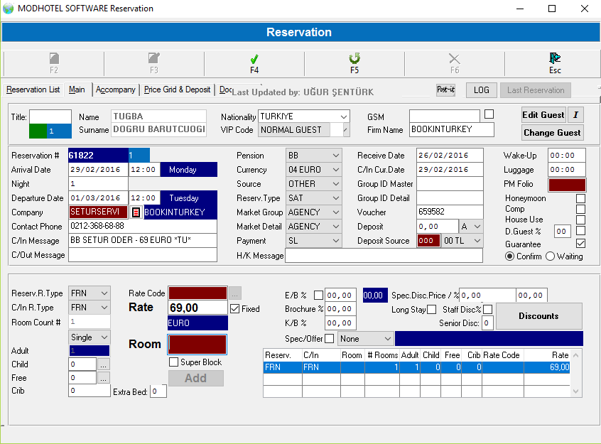 Mod Hotel Software - Otelcilik Yazılımı